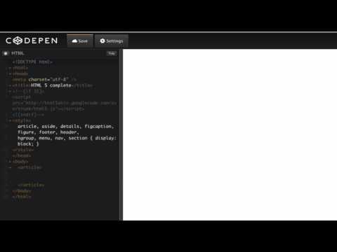 HTML5 semantic tags
