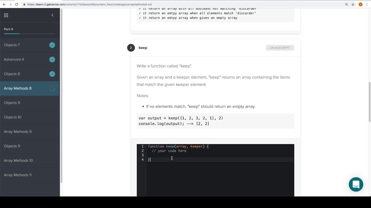 Module 1 - Array Methods 8