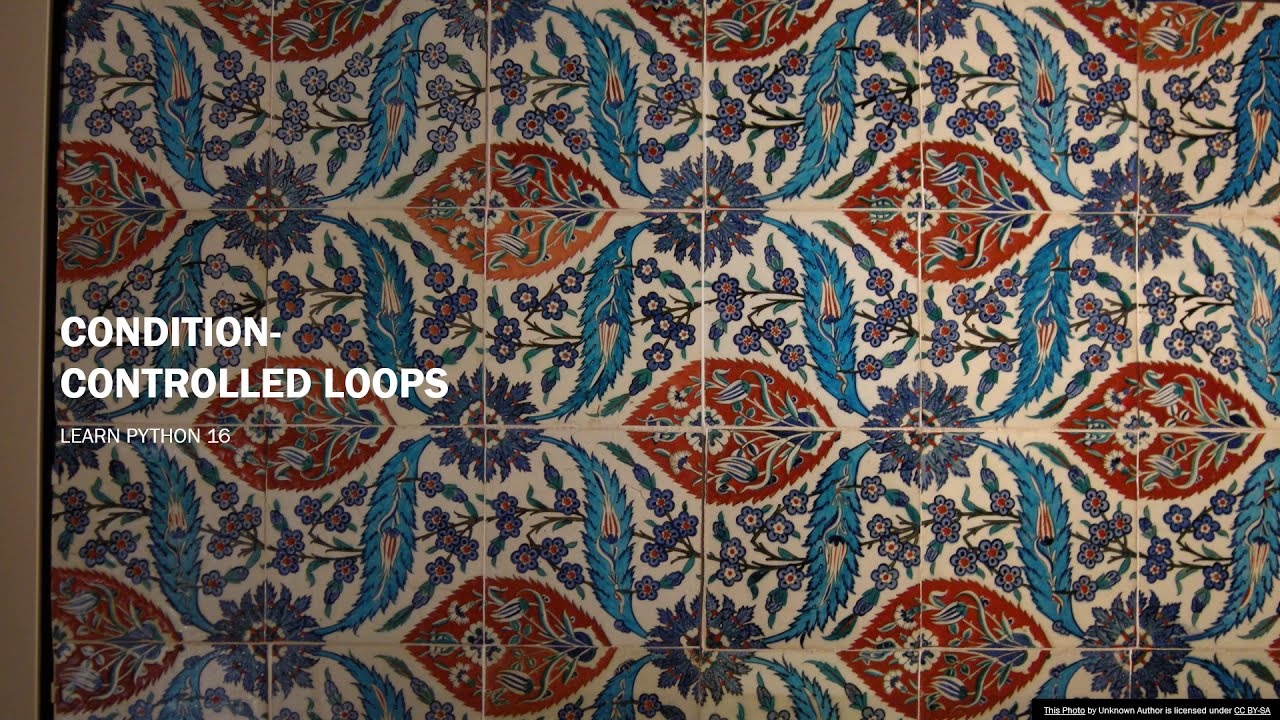 16  Condition controlled loops