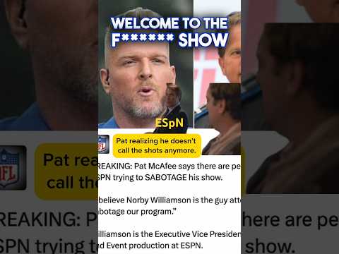 Pat McAfee accuses ESPN executive Norby Williamson of sabotaging ‘The Pat McAfee Show #shorts #reels