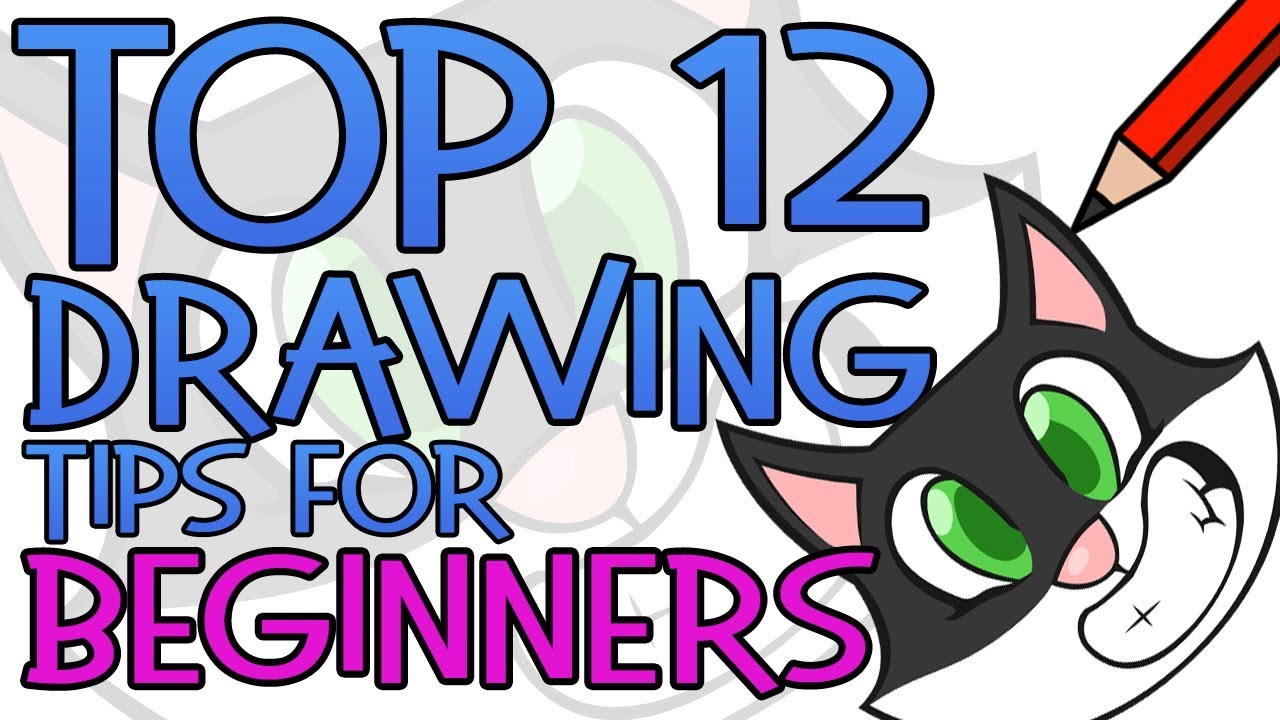 Top 12 BEGINNER Drawing Tips!! (WISH I KNEW THESE!)