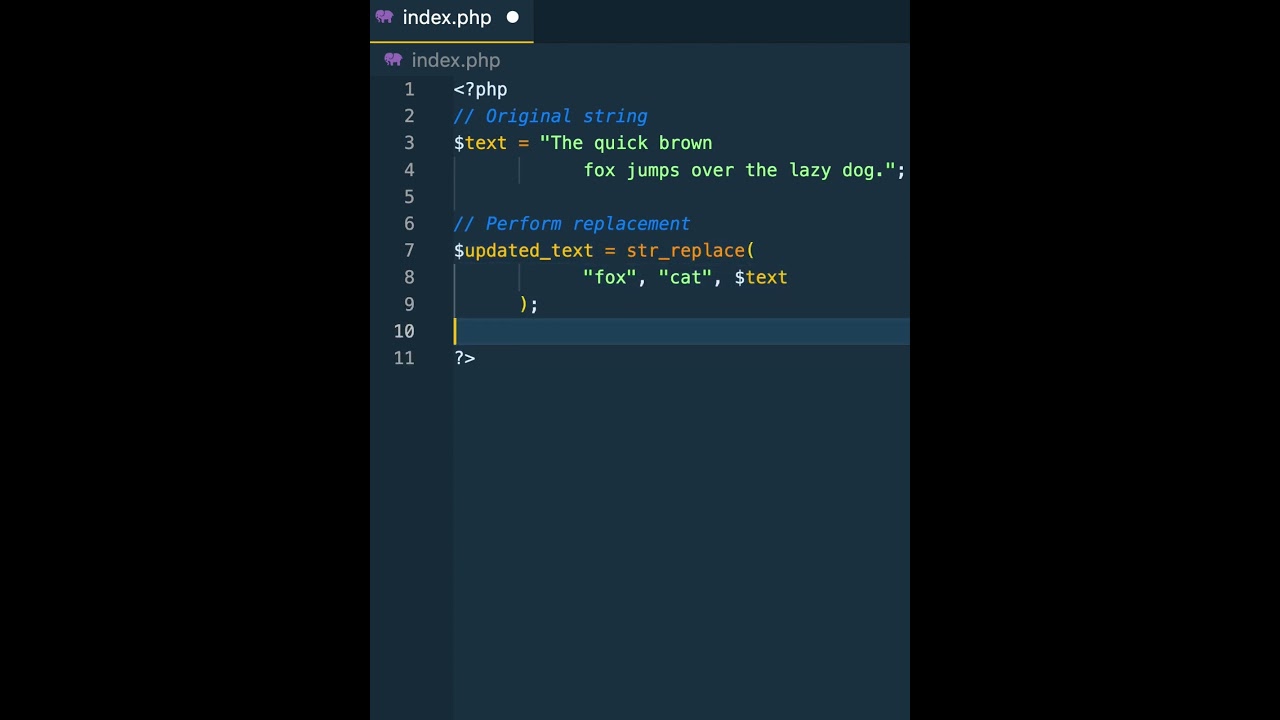 🔍 What is PHP str_replace() Function! 🔎.