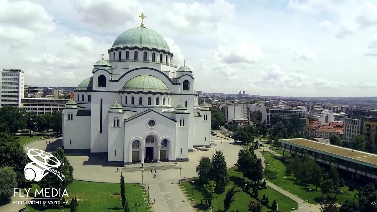 Hram svetog Save - snimak iz vazduha