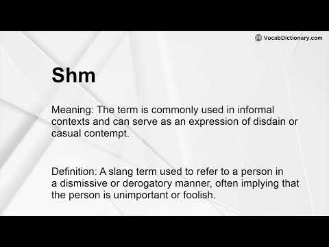 Shm Meaning
