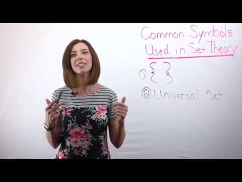 Common Symbols in Set Theory