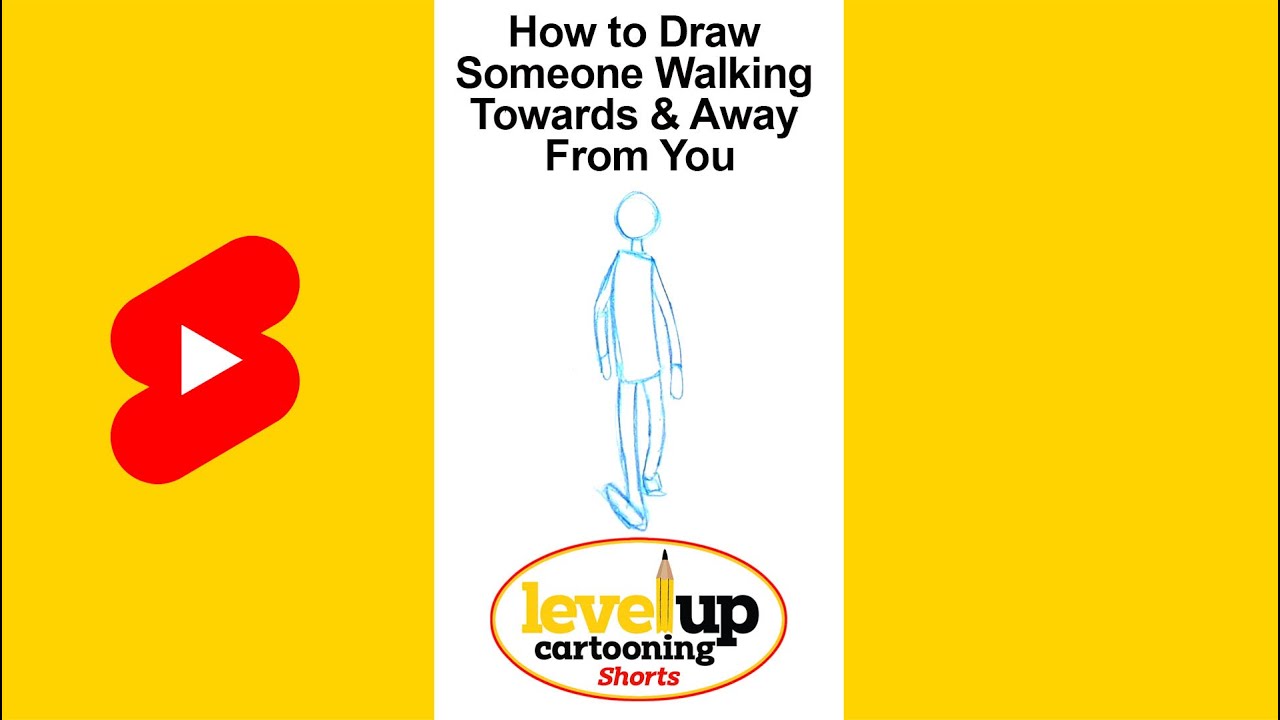 How to Draw Someone Walking Towards and Away From You
