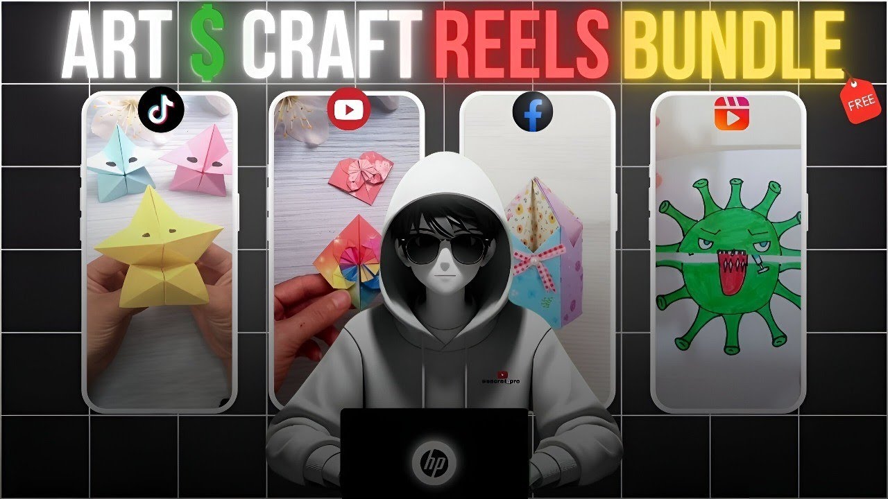 1000+ Art & Craft Reels Templates Inside 🚀 | Your FREE Creator Pack!