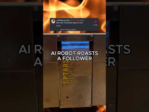 ChatGPT robot ROASTS a follower #shorts