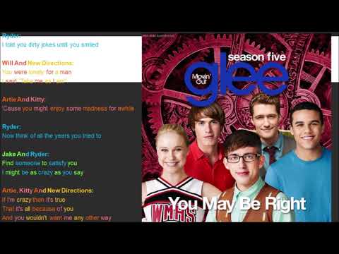 You May Be Right Glee Lyrics