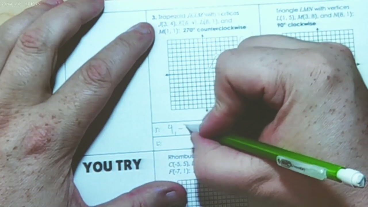 Formal Geometry Rotations Worksheet