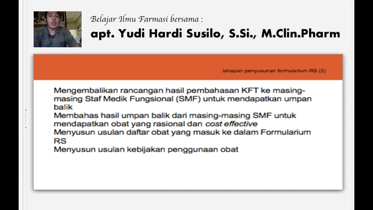 KFT dan Formularium Rumah Sakit