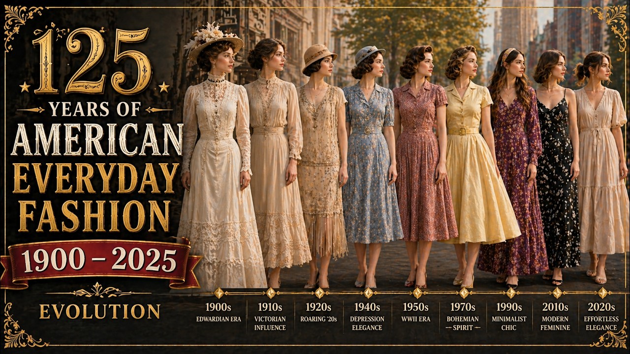 125 Years of American Everyday Fashion: 1900 – 2025 Evolution