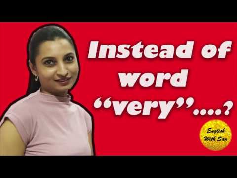 #what word to use instead of very #englishwithsan