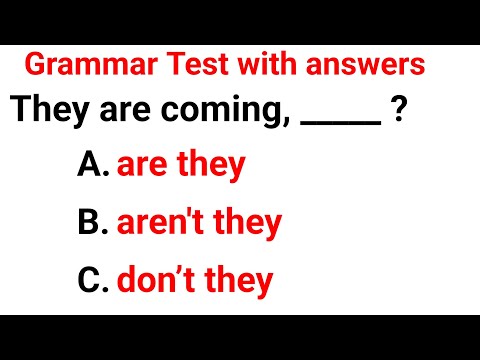 Question Tags | Grammar Test | Grammar Quiz