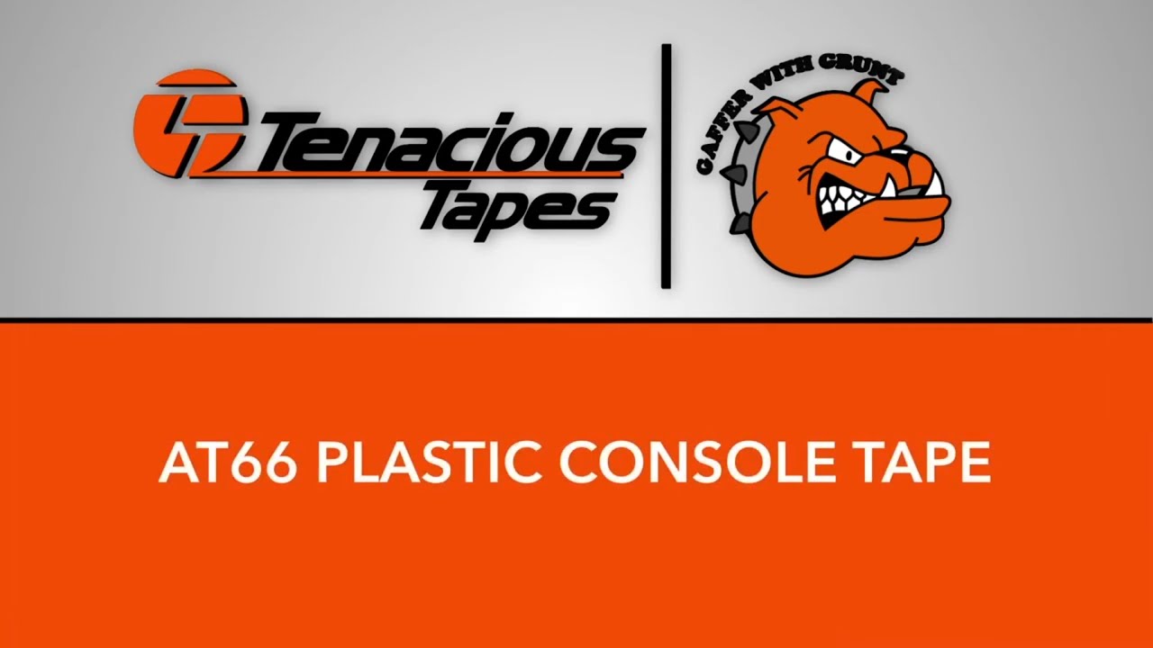 Tenacious Tapes | Gaffer with Grunt | AT66 Plastic Console Tape