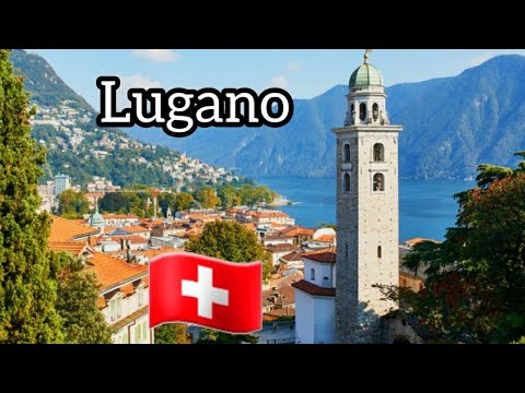 A day in lugano - 4K HD - walk in City center - Dreams city of Switzerland - parco Cianni