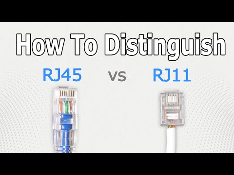 RJ45 vs RJ11, How to Distinguish?