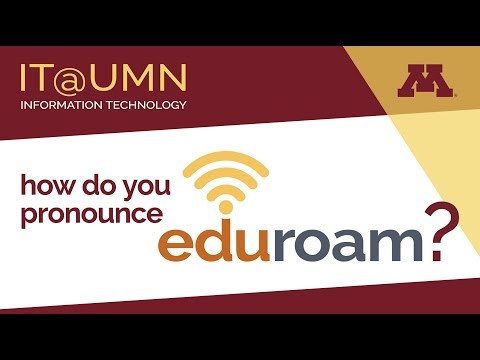 How do you pronounce eduroam?