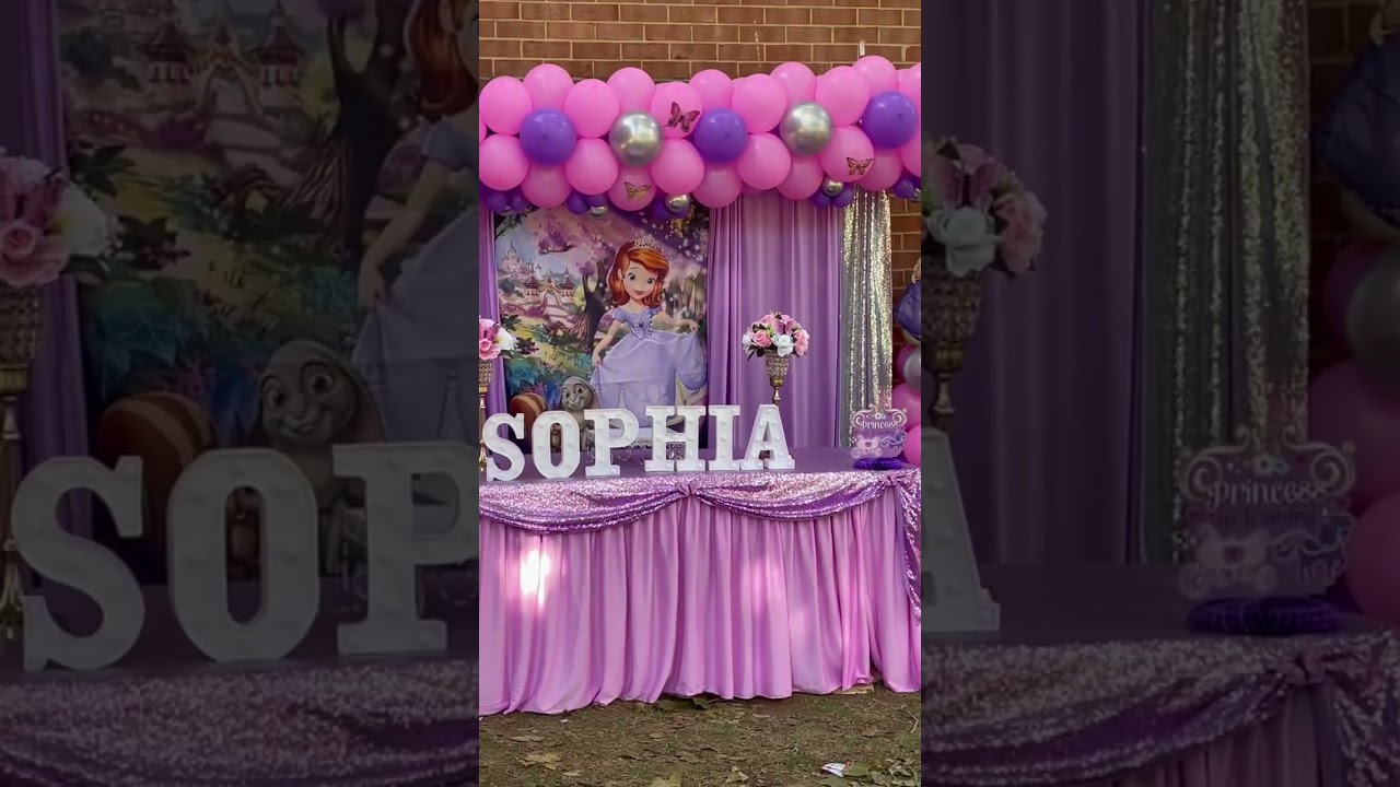 Decoración de princesa Sofía