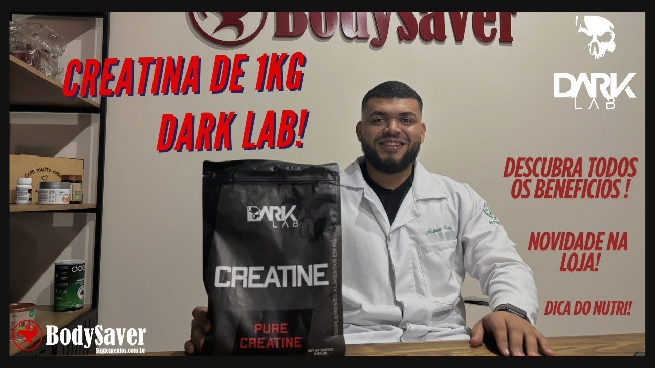 Creatina 1kg embalagem econômica Dark lab