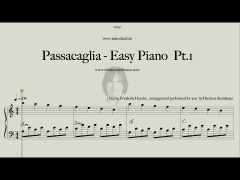 Passacaglia Pt 1 - Easy Piano - Georg Friedrich Händel