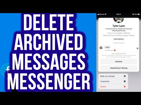 How to Delete Archived Messages on Messenger Facebook 2021