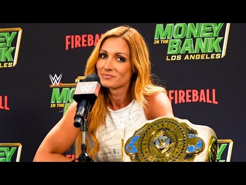 Becky Lynch On Hot Husband Seth Rollins, Time Away, Evolution 2 | WWE MITB Press Conference