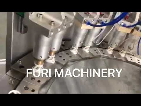 2 stations tablet spring cap desiccant silica gel filling sealing assembly machine