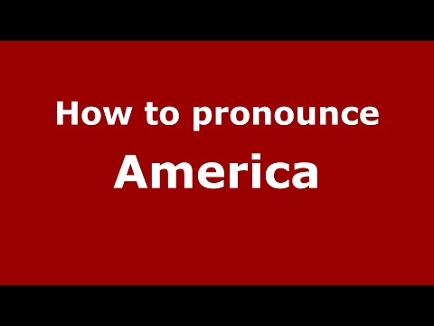 How to pronounce America (English/UK) - PronounceNames.com