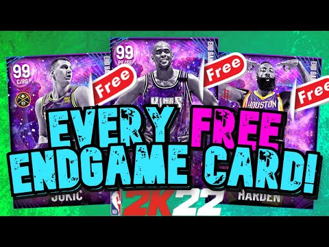 WE GOT EVERY *FREE* ENDGAME CARD! - JAMES HARDEN, NIKOLA JOKIC AND CHRIS WEBBER! (NBA 2K22 MYTEAM)