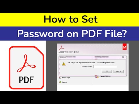 How to Set Password on PDF File?