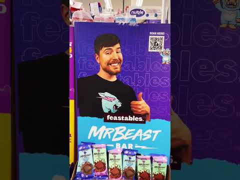 Mr Beast Feastables Chocolate Bars #Walmart #shorts #youtubeshorts