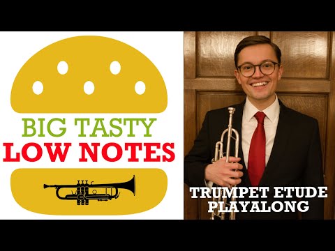 3. Big Tasty Low Notes Trumpet Etude Playalong 'Lone Lettuce' - PDF Sheet Music Download (Copland)