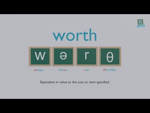 How to pronounce worth ?