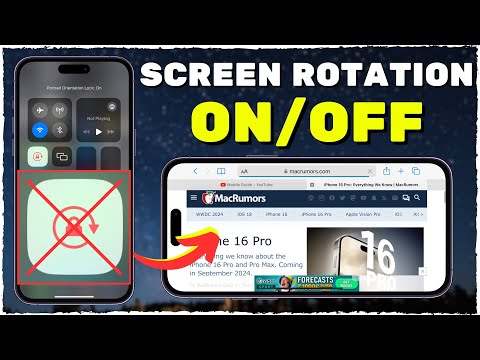 How to Turn Screen Rotation ON and OFF iPhone 15/15 Pro