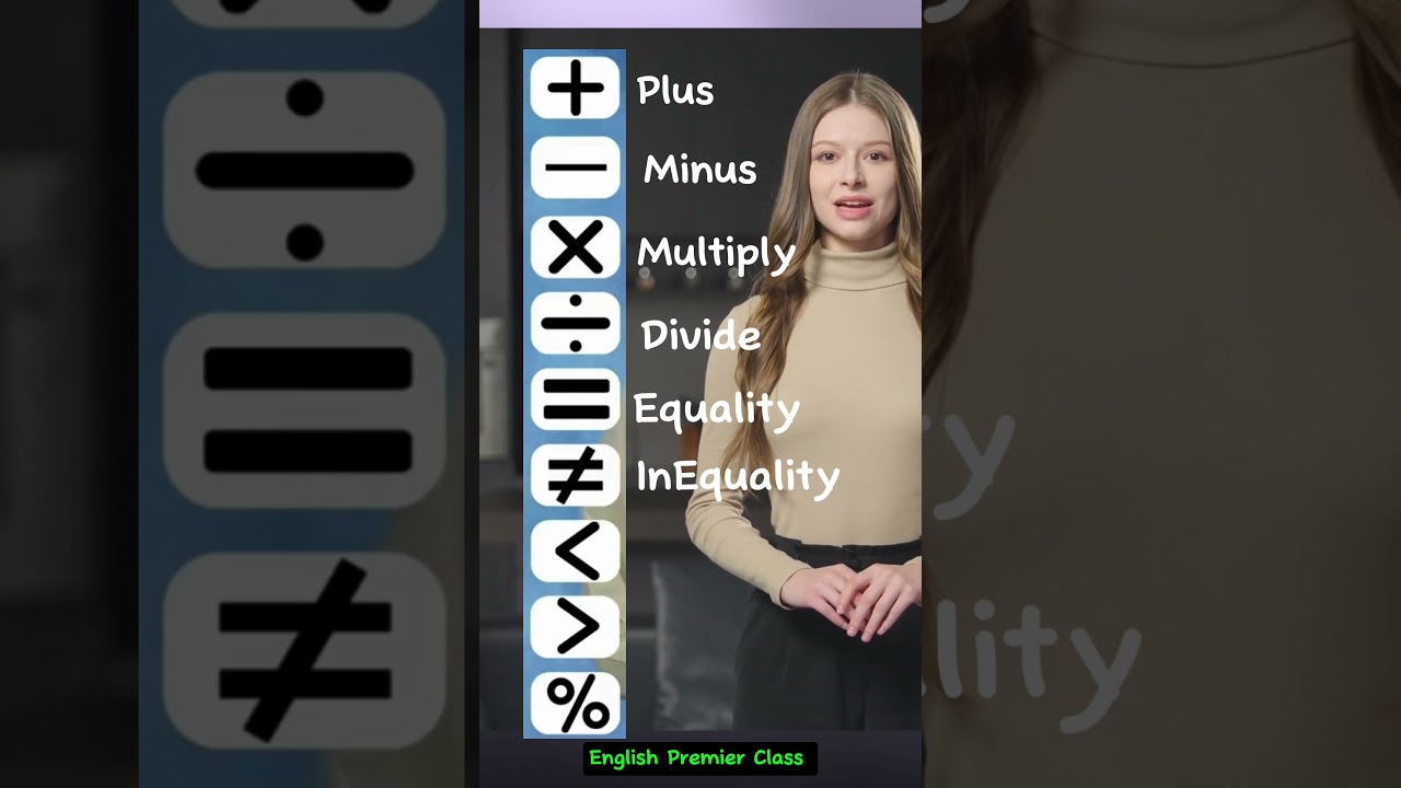Math Symbols in English ||#englishvocabulary