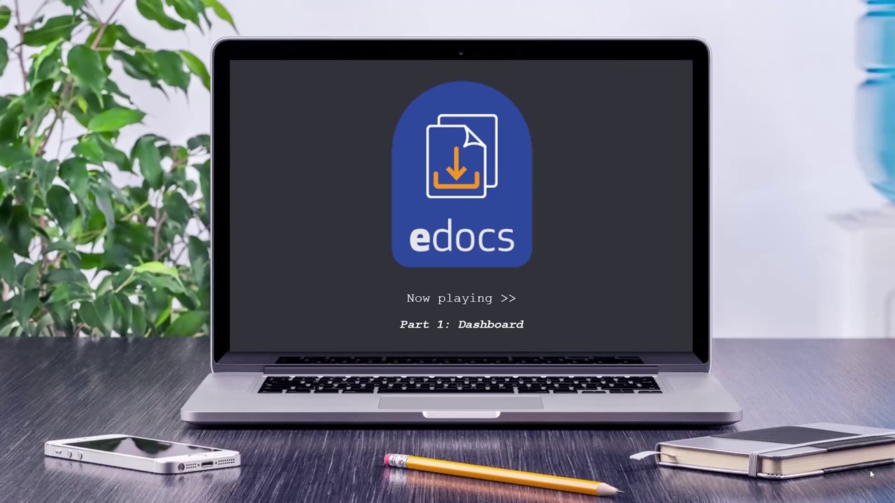 eDocs tutorial Part 1 Dashboard