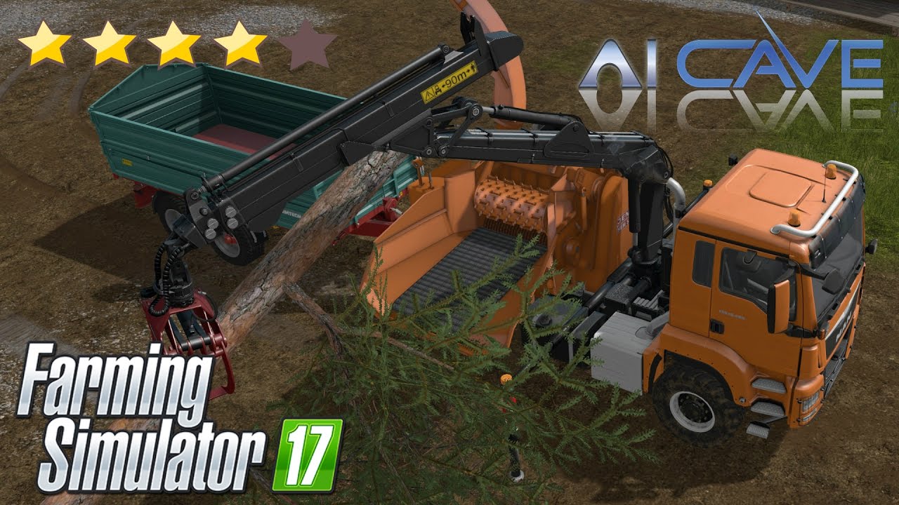 MAN TGS 18.480 with Jenz HEM583 Woodcrusher v 1.3 - FS 17