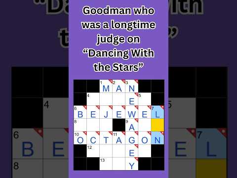 Goodman who was a longtime judge on “Dancing With the Stars” NYT Crossword Clue #nytmini