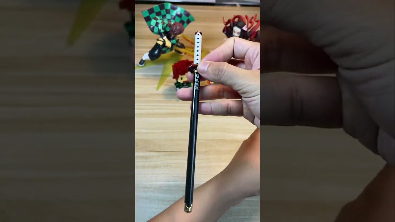 Demon Slayer Sword Pen🔥Have u ever seen this?😂#anime #demonslayer #sword #shorts