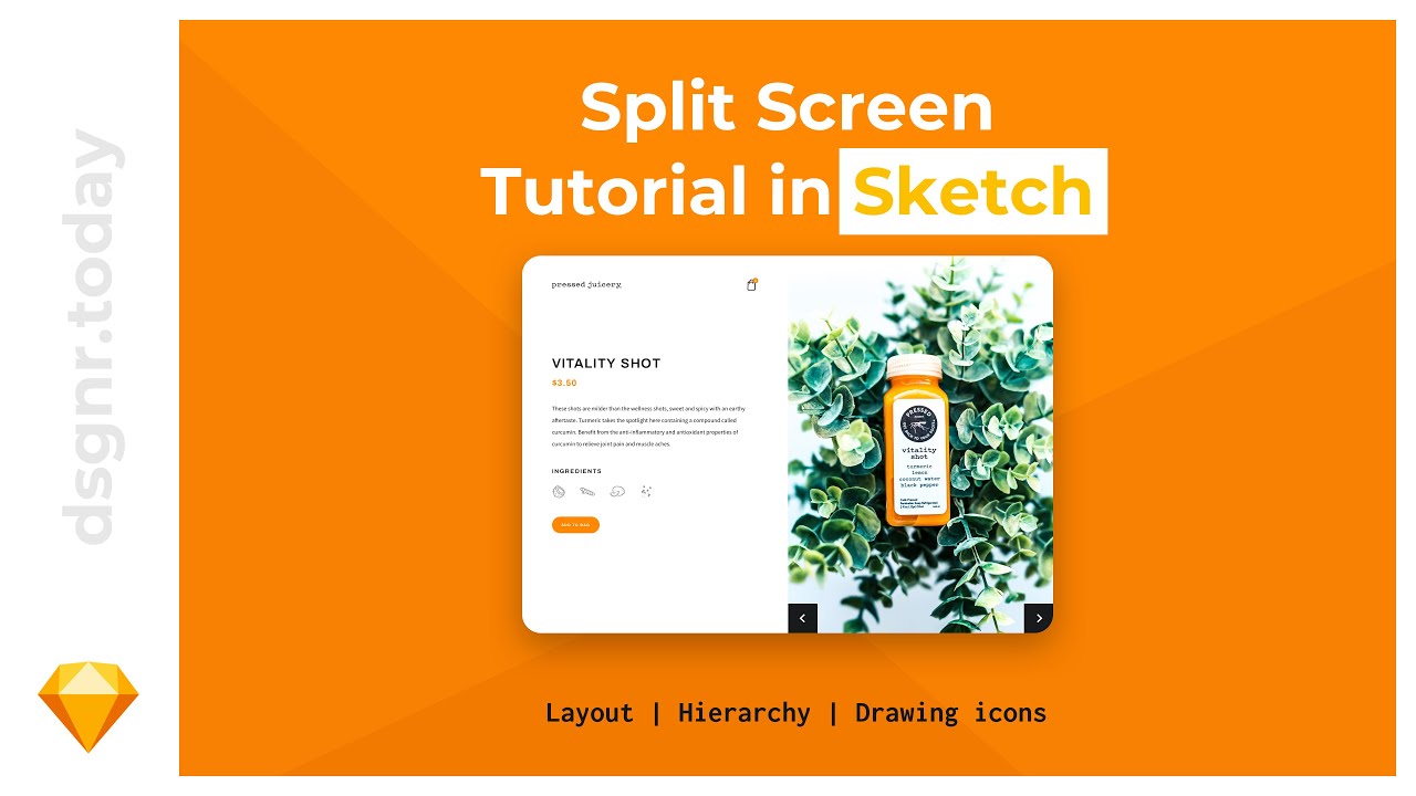 Web Design Tutorial: Split screen (UI)