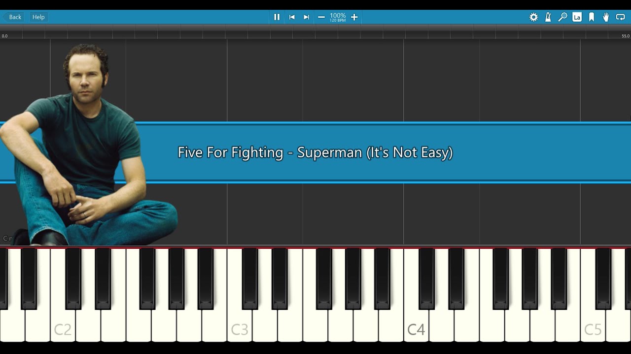 Five For Fighting - Superman (It's Not Easy) | Easy Piano Tutorial
