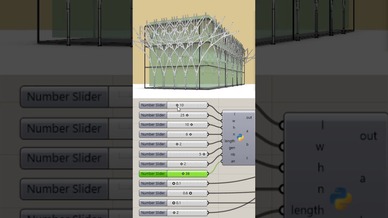 tree elevation #ai #chatgpt #ghpython #grasshopper #python #lookx  #architecture #design #tutorial