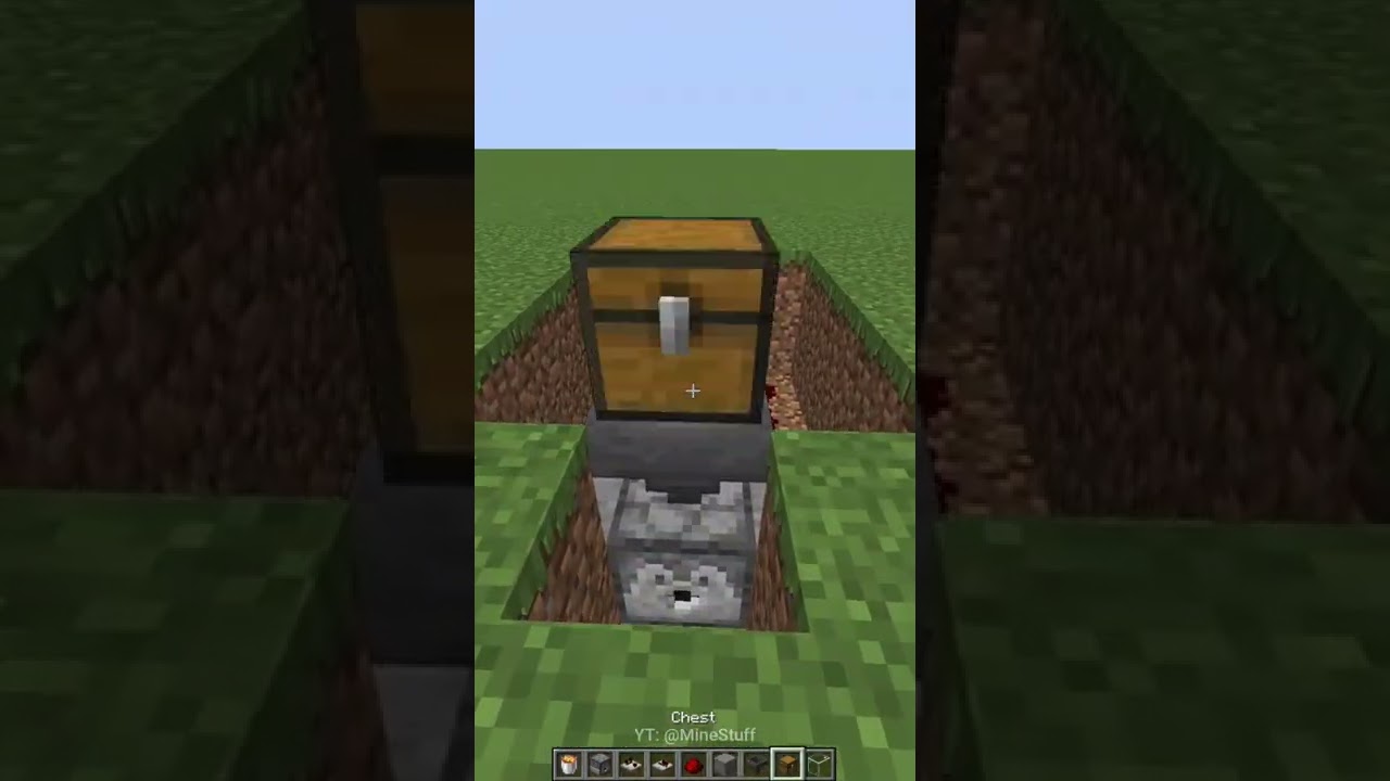 Minecraft: Trash bin tutorial! #shorts