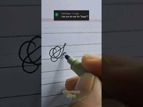Sagar name calligraphy #calligraphy #shortvideo #shorts #video #handwriting #youtube #drawing