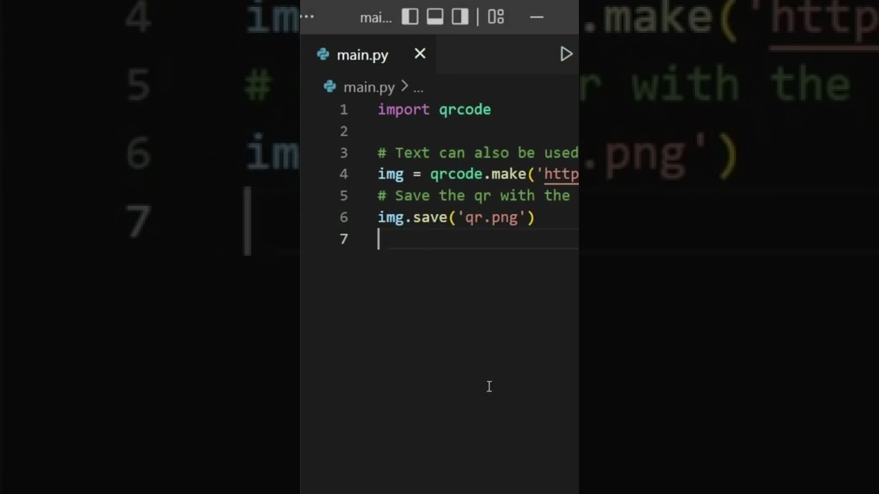 It is so easy to generate a qr code in python...