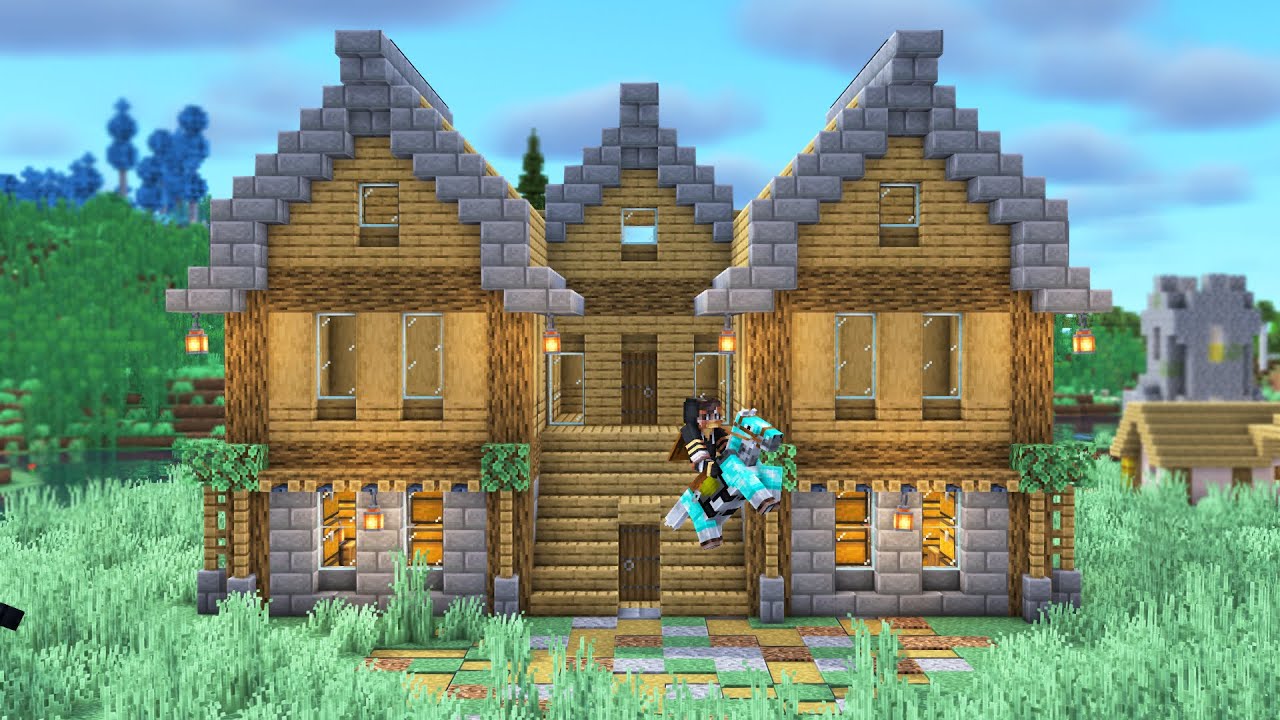 Minecraft: How To Build A 3 Player Starter Survival House | Tutorial🏠