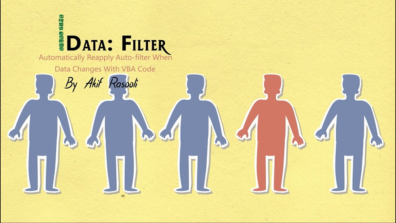 Automatically Reapply Auto filter When Data Changes With VBA Code