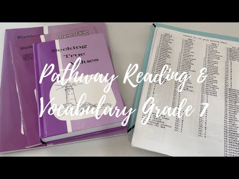 Pathway Reading & Vocabulary Grade 7 Homeschool Curriculum Flip-Through
