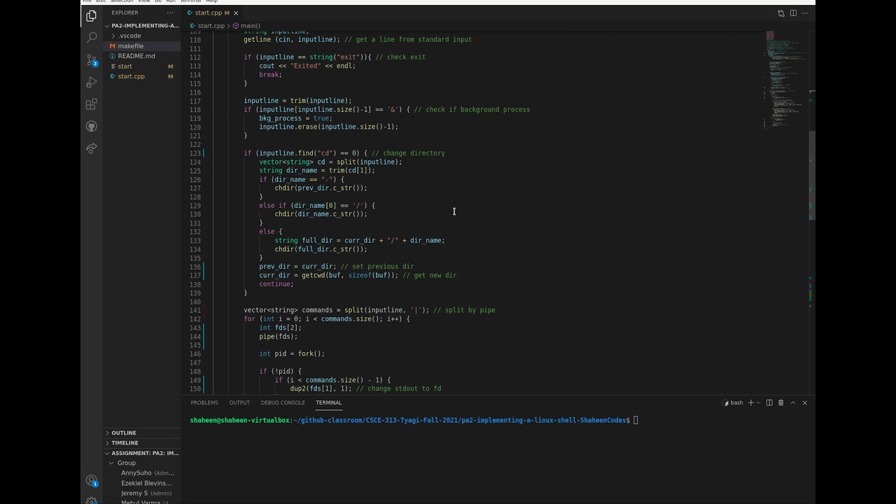 CSCE 313: PA 2 Explanation